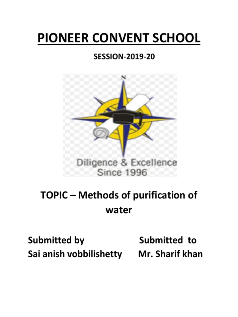Chemistry Project | PDF | Water Purification | Filtration