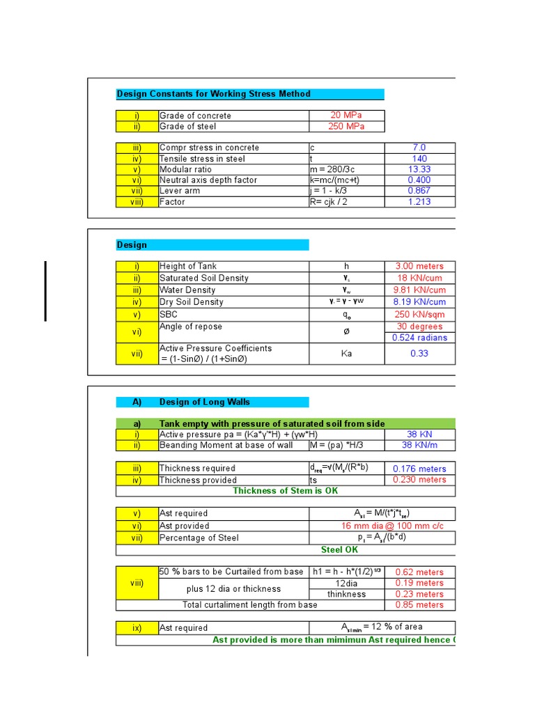 Design Constants For Working Stress Method | PDF | Classical Mechanics ...
