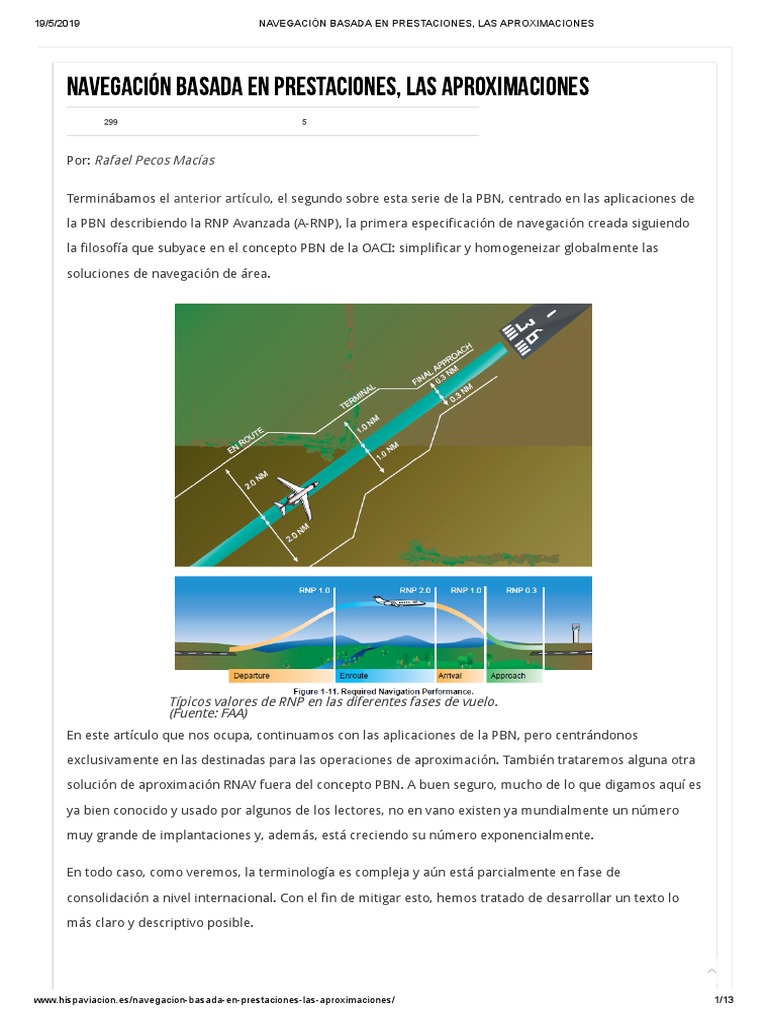 Aproximaciones RNP en Aviación | PDF | Pista | Aeropuerto