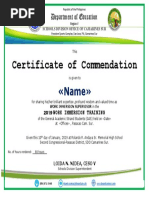 2019 INSET Certificate of Participation Official | PDF