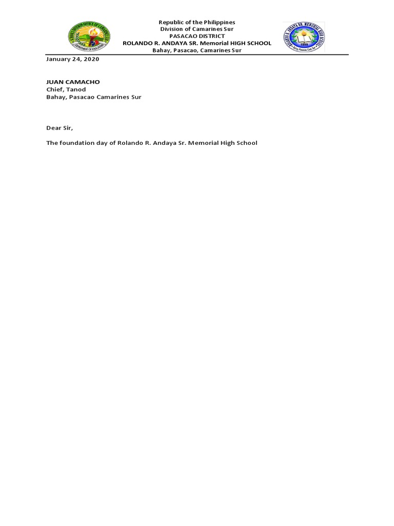 Work Immersion Program Request | PDF | Emergency Management | Communication