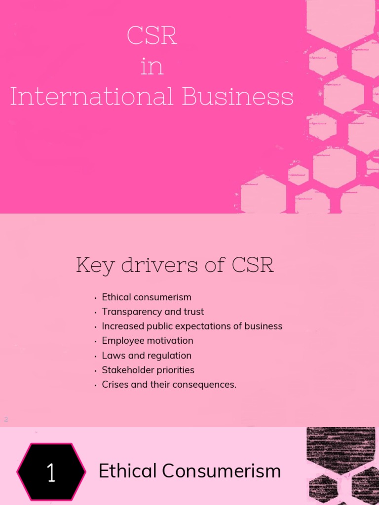 CSR in International Business | PDF | Corporate Social Responsibility ...