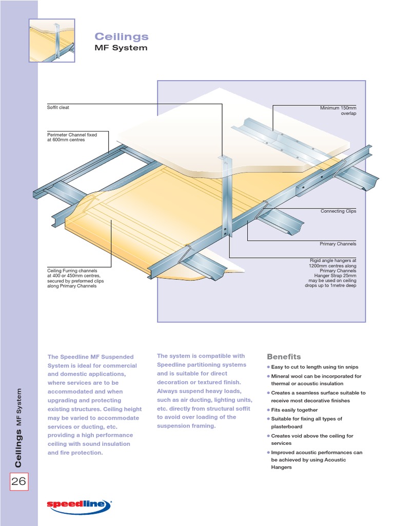 Metal Furring System PDF | PDF | Ceiling | Building Insulation