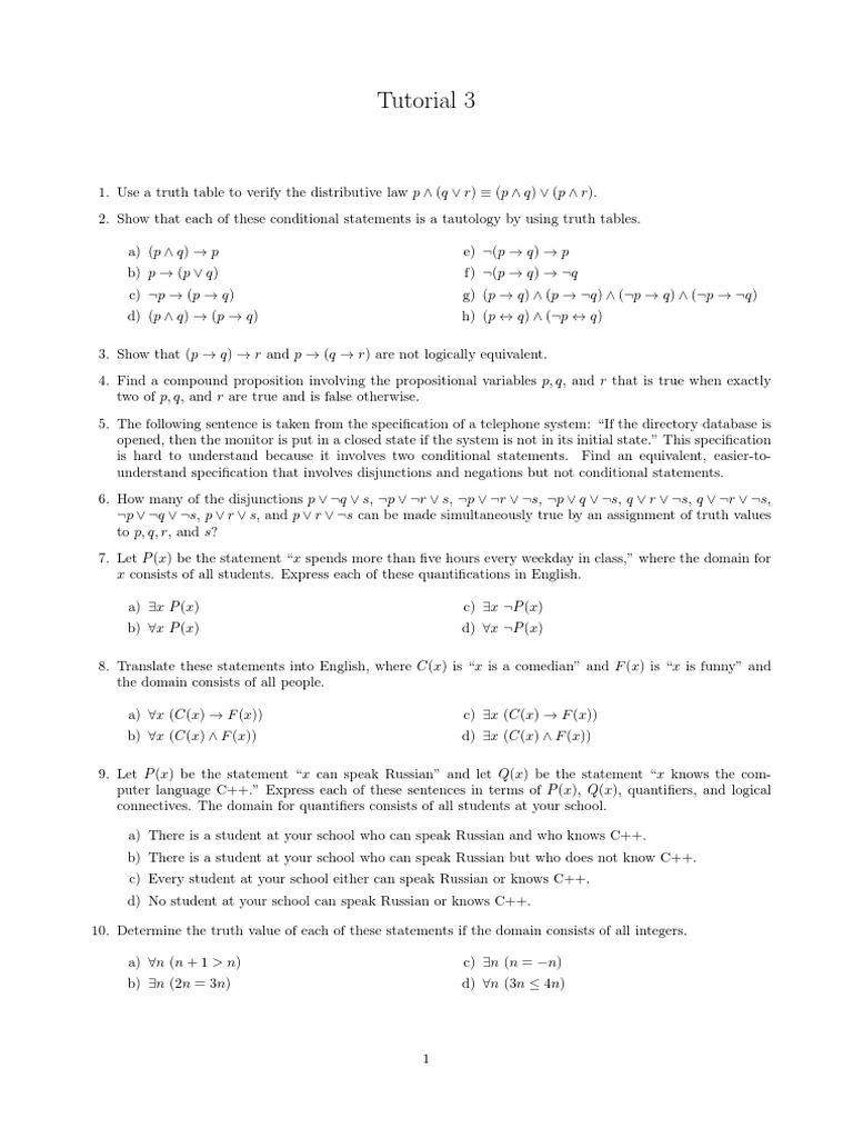 Tutorial 03 | Descargar gratis PDF | Syntax (Logic) | Theoretical Computer Science
