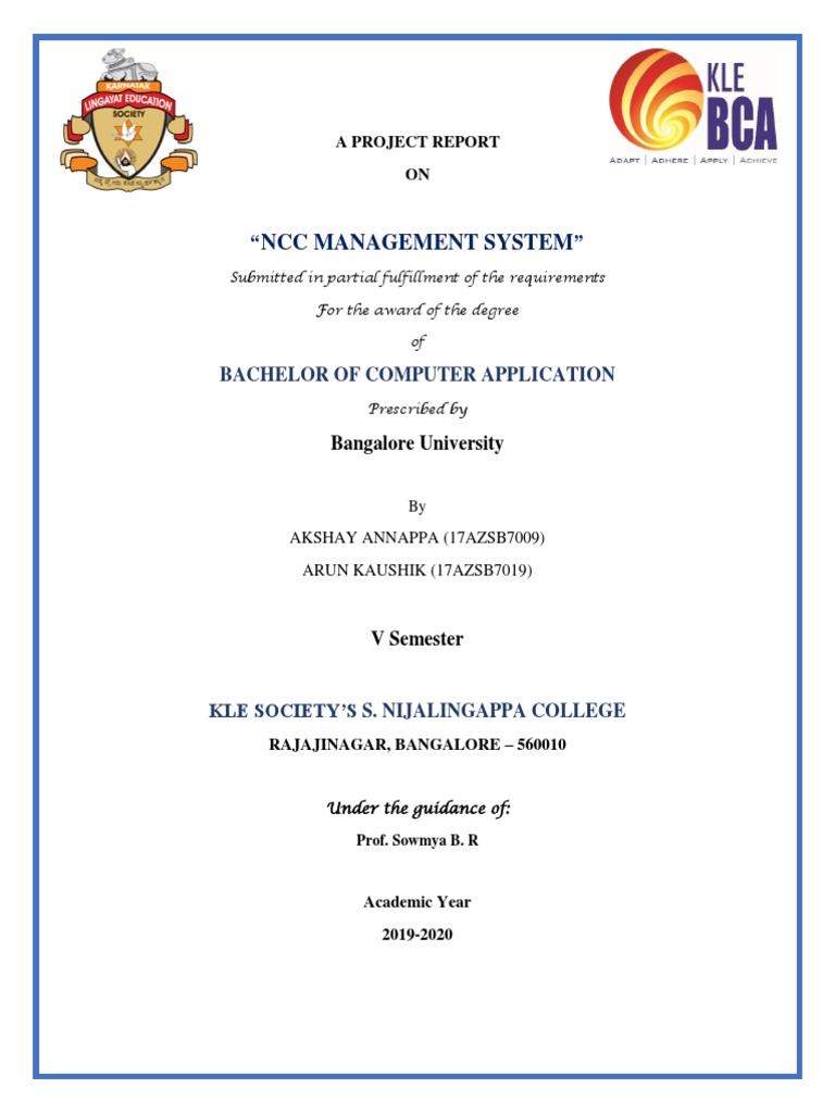 Project Report - NCCMS | PDF | Software Testing | Microsoft Sql Server