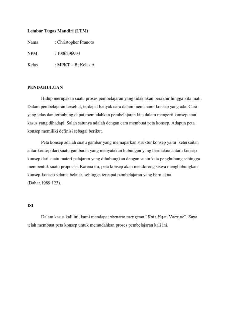 Penjelasan Peta Konsep MPKT B | PDF | Seni