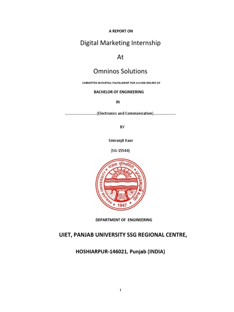 Final Training Report | PDF | Social Media Marketing | Search Engine ...