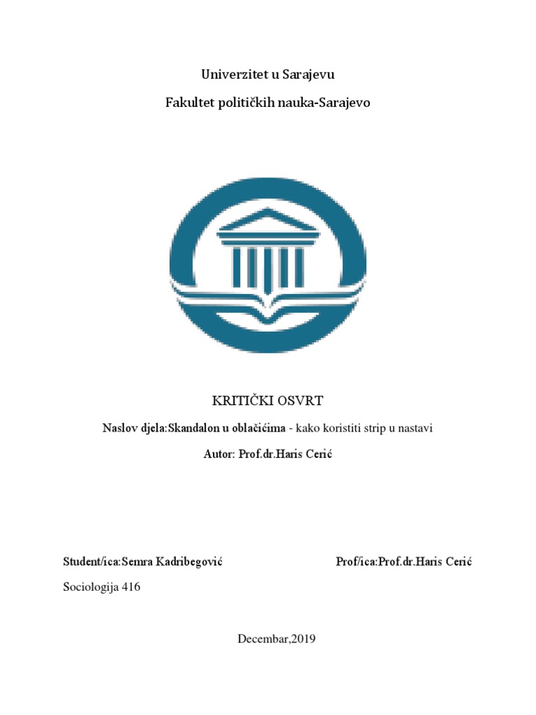 Kritički Osvrt-Metodika Nastave | PDF