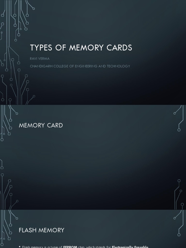 Memory Card and Its Types | PDF | Computer Data Storage | Computer ...