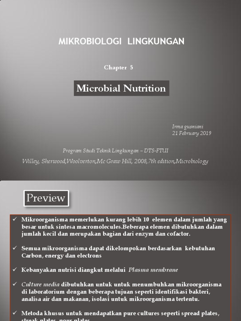 Microbial Nutrition Essentials | PDF | Growth Medium | Nutrients