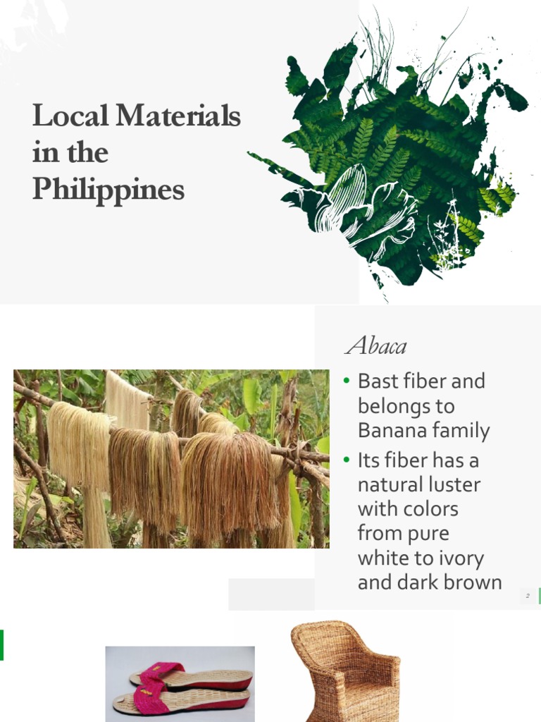 Local Materials in The Philippines | Download Free PDF | Weaving | Textiles