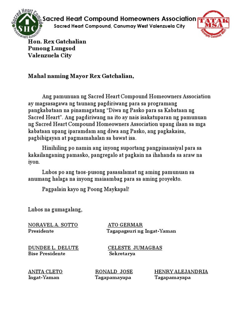 Sample Solicitation For Christmas | PDF