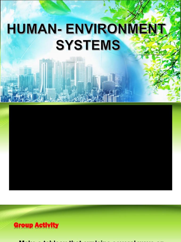 Human - Environment System Part 1 | PDF