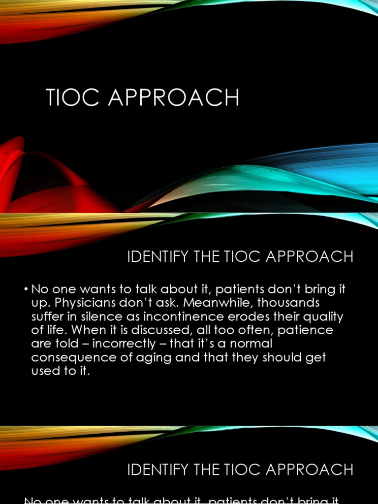 Tioc Approach | PDF | Evaluation | Health Care