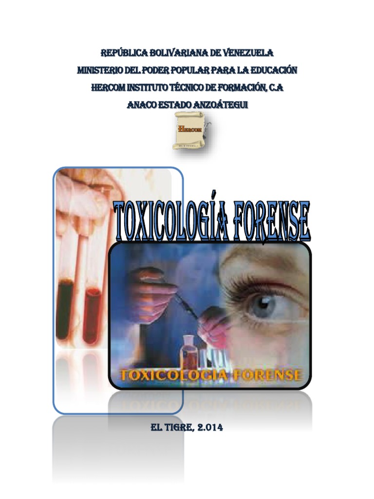 TOXICOLOGIA FORENSE Sanchez | PDF | Toxicología | Toxicidad