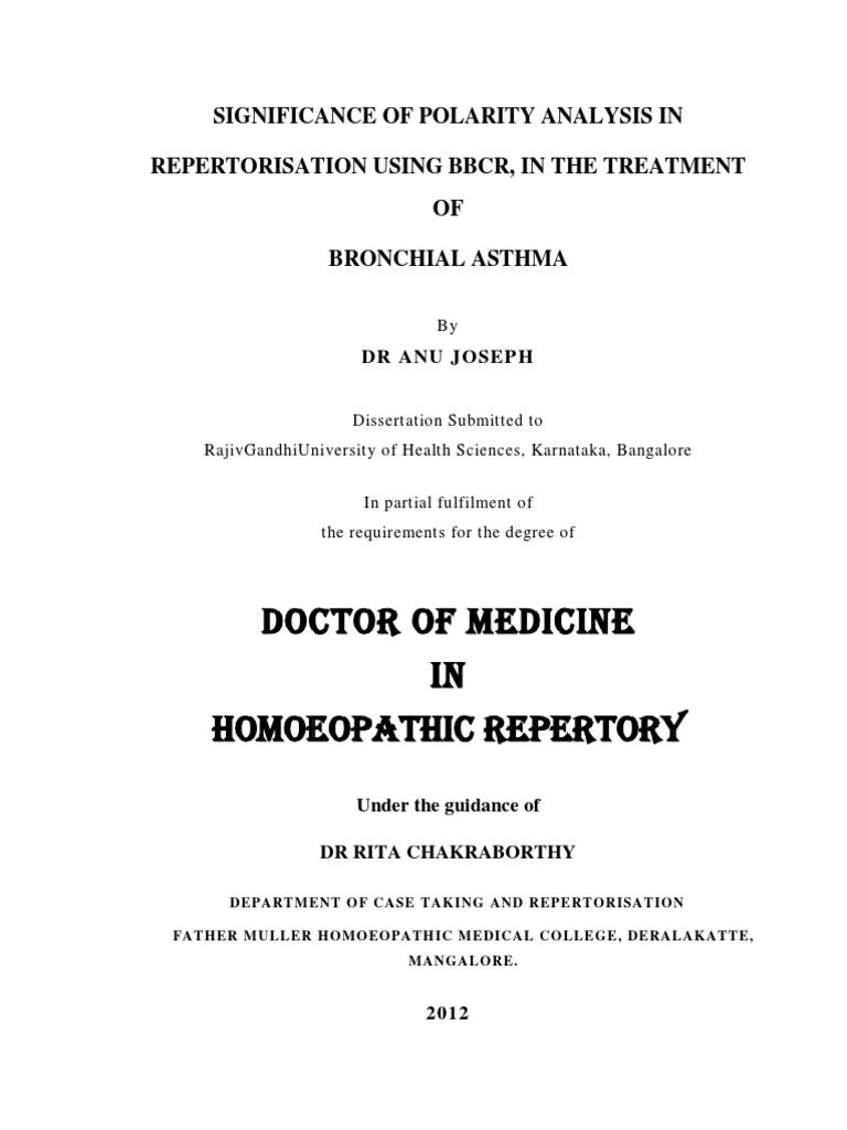 DR ANU Thesis FINAL PDF | PDF | Homeopathy | Pathology