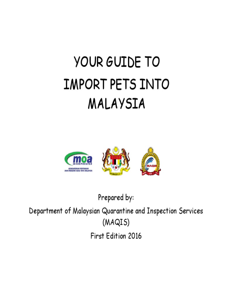 Your Guide To Import Pets Into Malaysia (Update 290116) | PDF | Pit ...