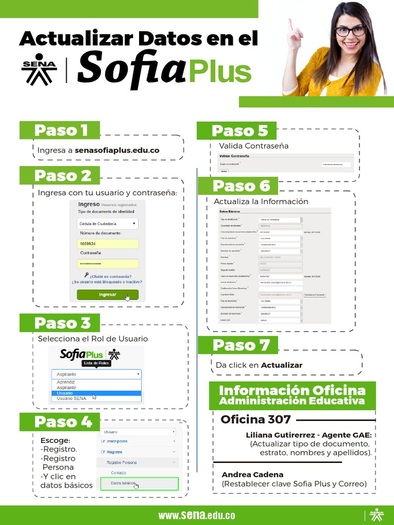 Guía Actualizar en Sofía Plus Sena Girardot | PDF