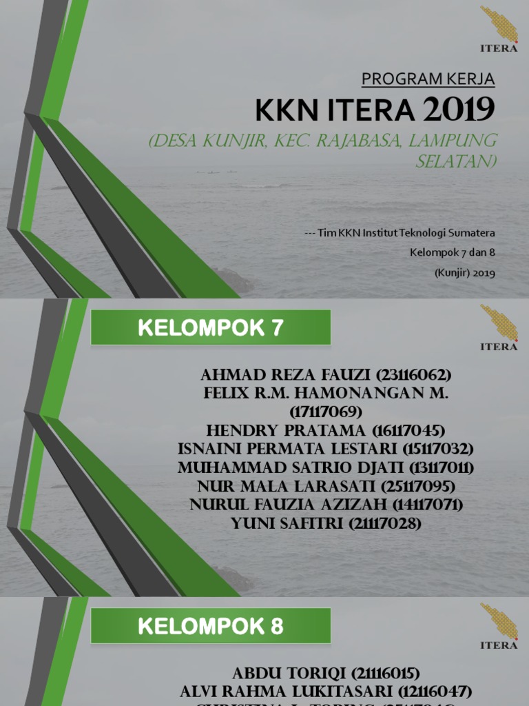 Progja KKN Itera | PDF