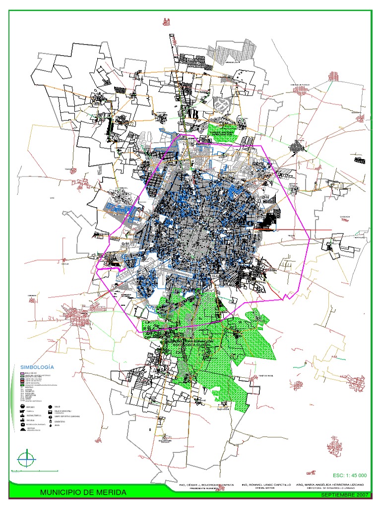 Mapa Municipal de Mérida, Yucatán | PDF