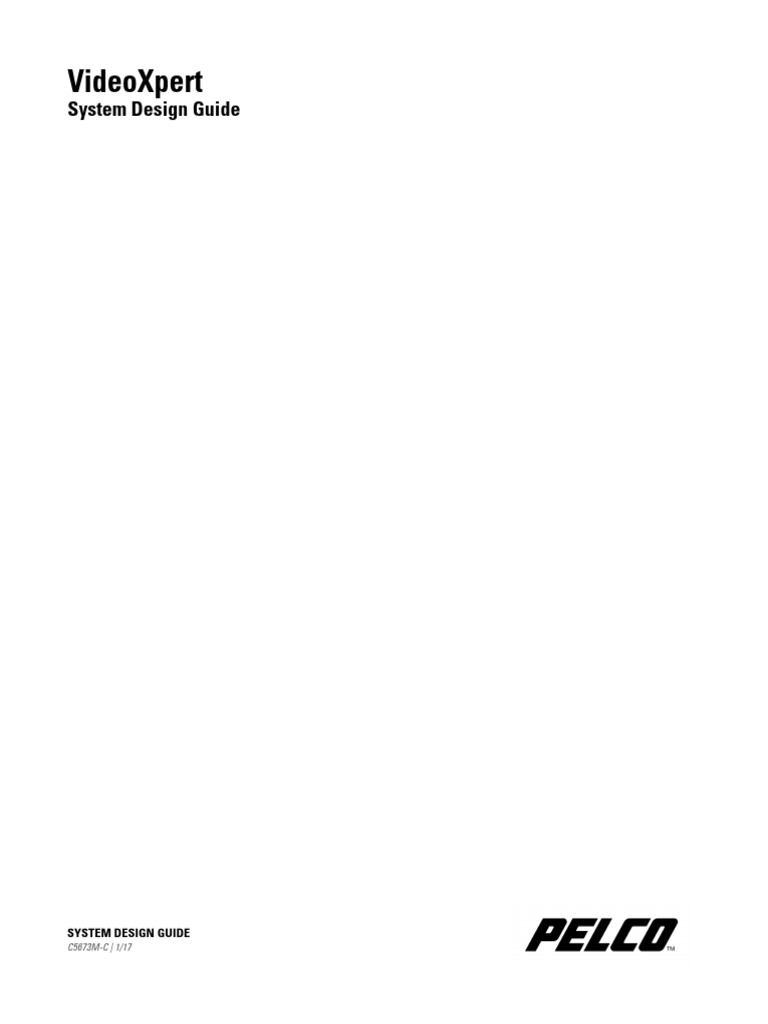 VideoXpert System Design Guide Pelco 2020 | Download Free PDF | Load Balancing (Computing ...