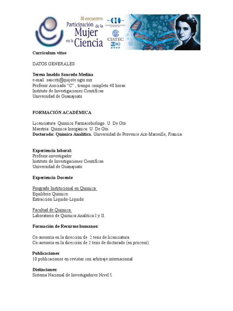 CV Teresa Imelda | PDF