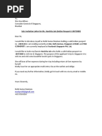 Leave Sanction Letter for Visa Application | PDF