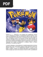 Pokémon - Wikipedia, La Enciclopedia Libre | PDF | Pokémon | Juego de azar