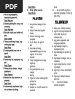 Bug Tong (Filipino Riddles) | PDF
