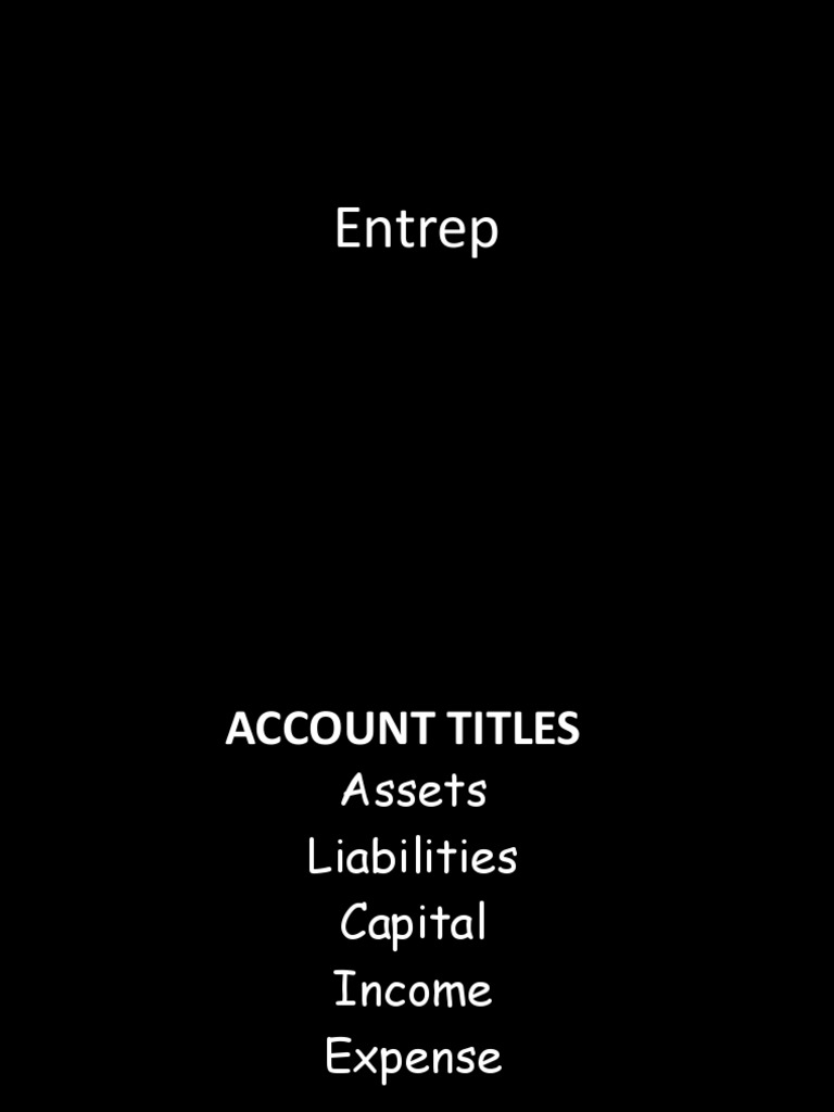 Account Titles | PDF