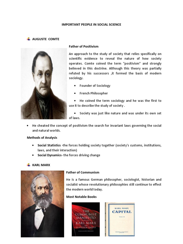 Key Figures in Sociology History | PDF | Sociology | W. E. B. Du Bois