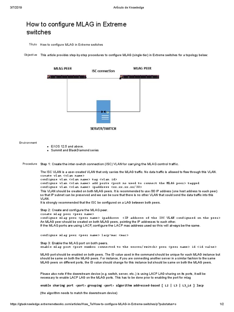 MLAG Config | PDF | Networks | Data Transmission