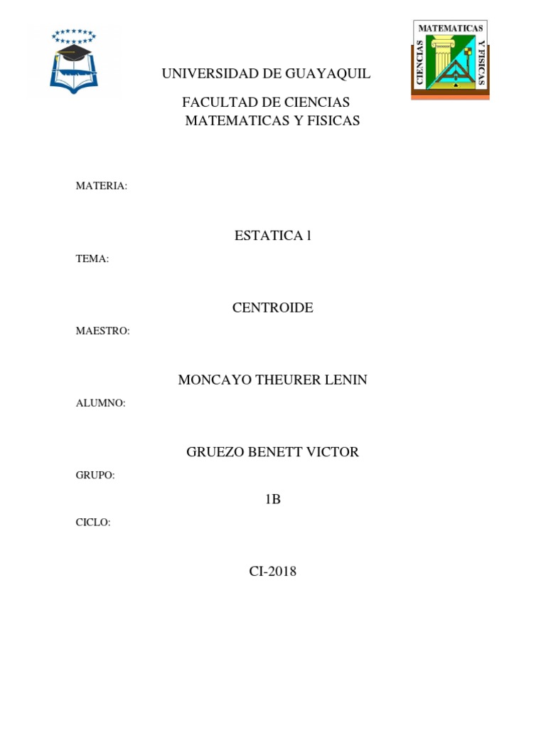 Deber de Estatica | PDF