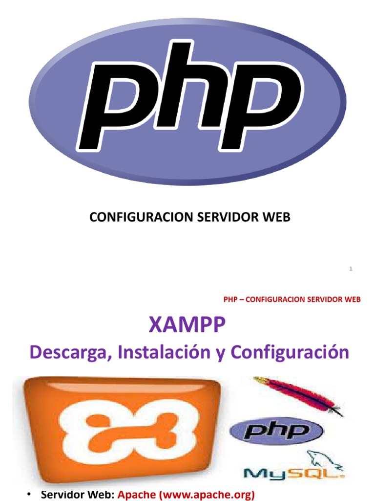 Configuración de Servidor PHP en XAMPP | PDF | Php | Servicio de red
