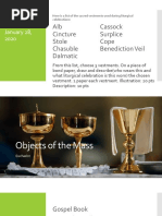 Church Liturgical Objects and Terms 011717 | PDF | Eucharist | Altar