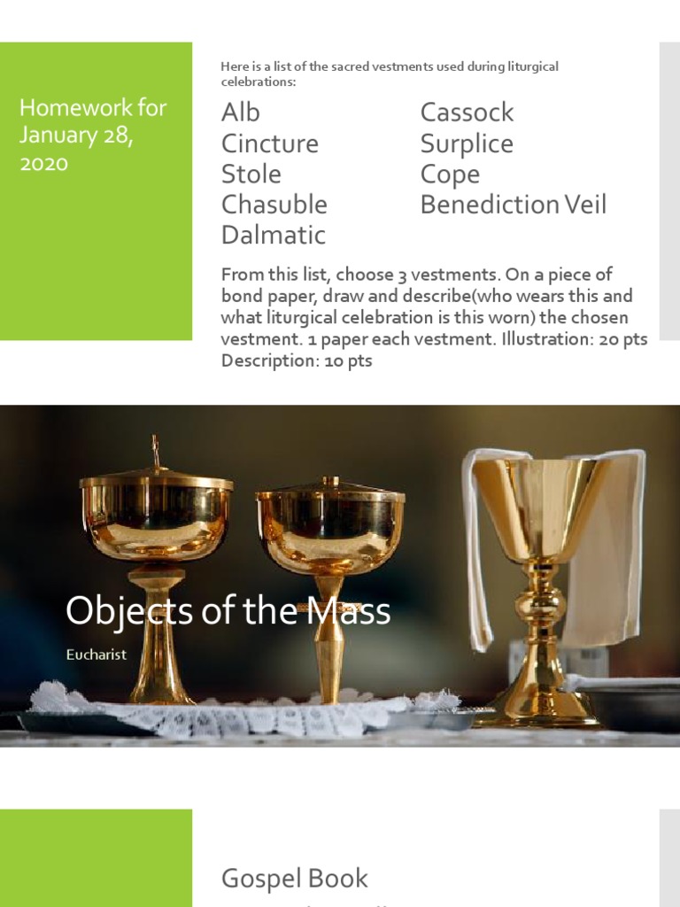 Objects of The Mass | PDF | Lectionary | Eucharist