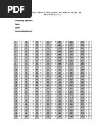 MCMI-IV - Hoja de Respuestas - Unlocked | PDF