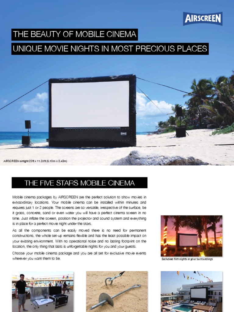 AIRSCREEN Mobile-Cinema ENG | PDF | Movie Theater | Video