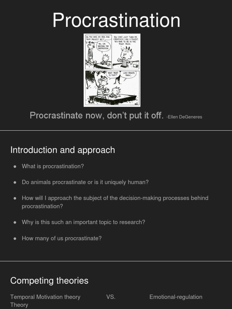 Procrastination | PDF | Procrastination | Professional Skills