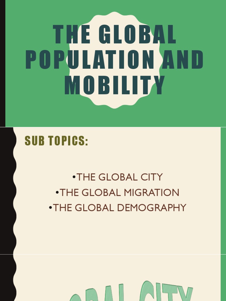 Lesson 4 Demography, Migration | PDF | Demography | Human Migration