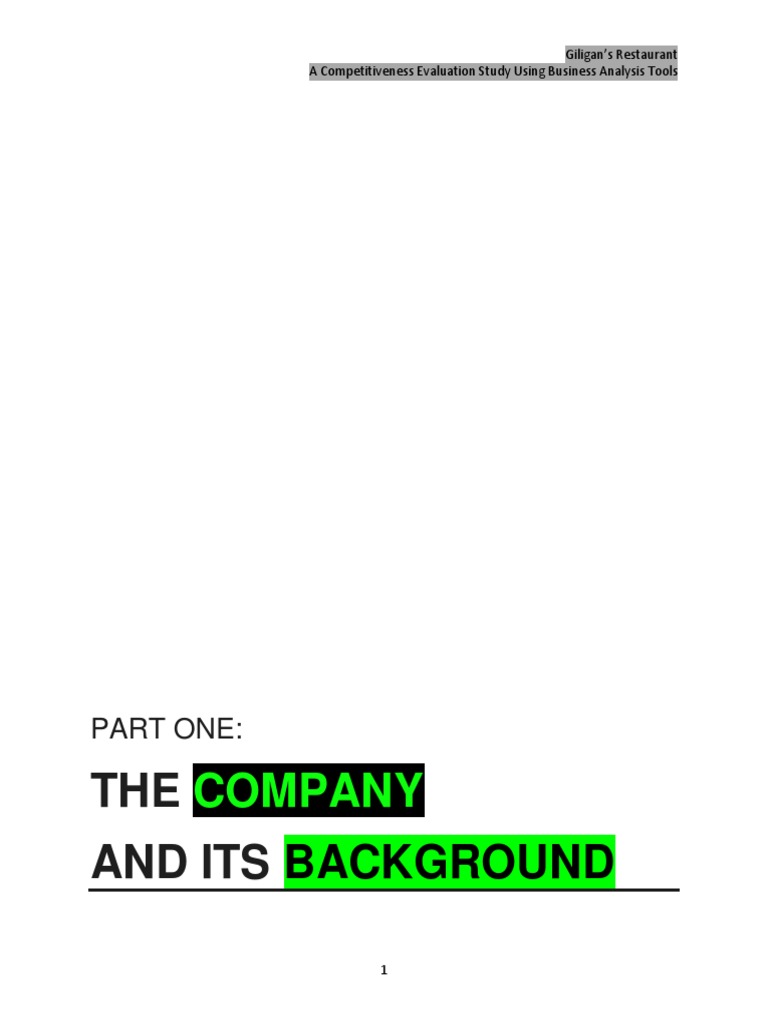 Competitive Analysis | PDF | Restaurants | Foods