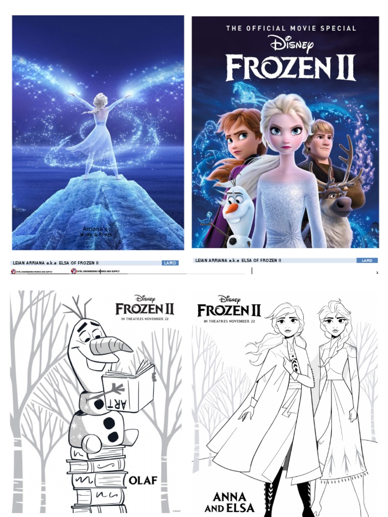 Arriana's Write & Prints: Elsa of Frozen II | PDF