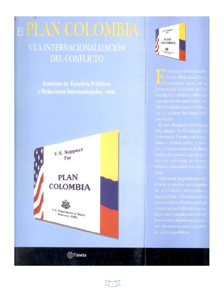 IEPRI El Plan Colombia y La Internacionalizacion Del Conflicto | PDF | Comercio ilegal de drogas ...