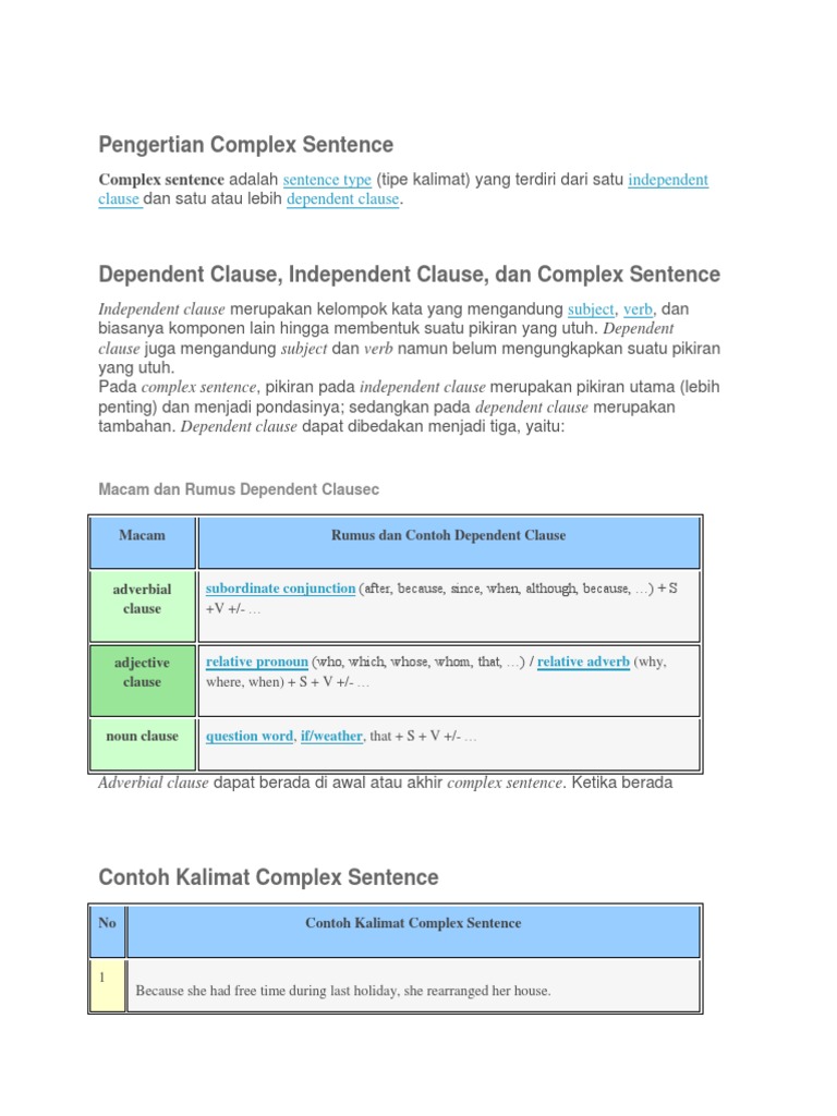 Complex Sentence | PDF | Syntax | Cognitive Science