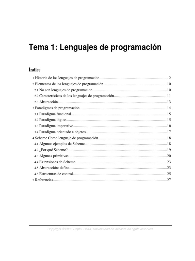 ARTICULO Lenguajes - de - Programacion PDF | PDF | Esquema (lenguaje de ...