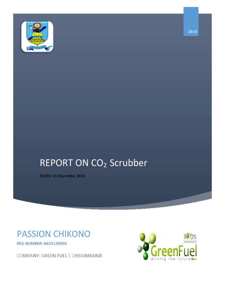 Carbon Dioxide Scrubber RP | PDF | Carbon Dioxide | Fermentation