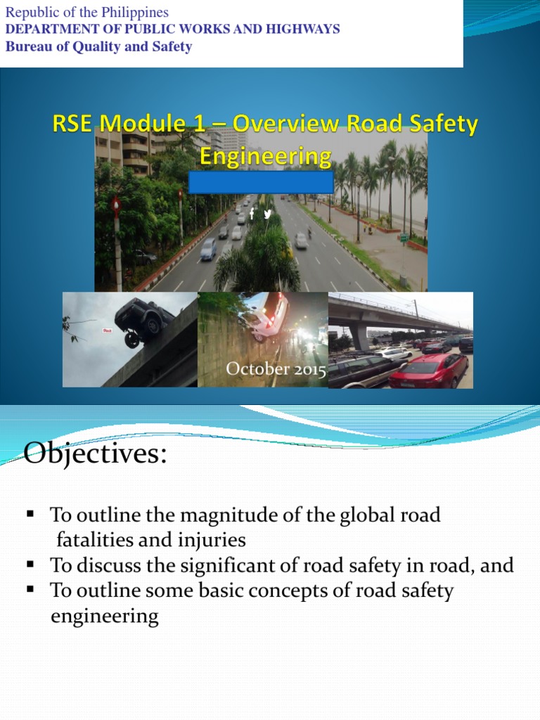 1 - Introduction To Road Safety Engineering | PDF | Traffic Collision ...