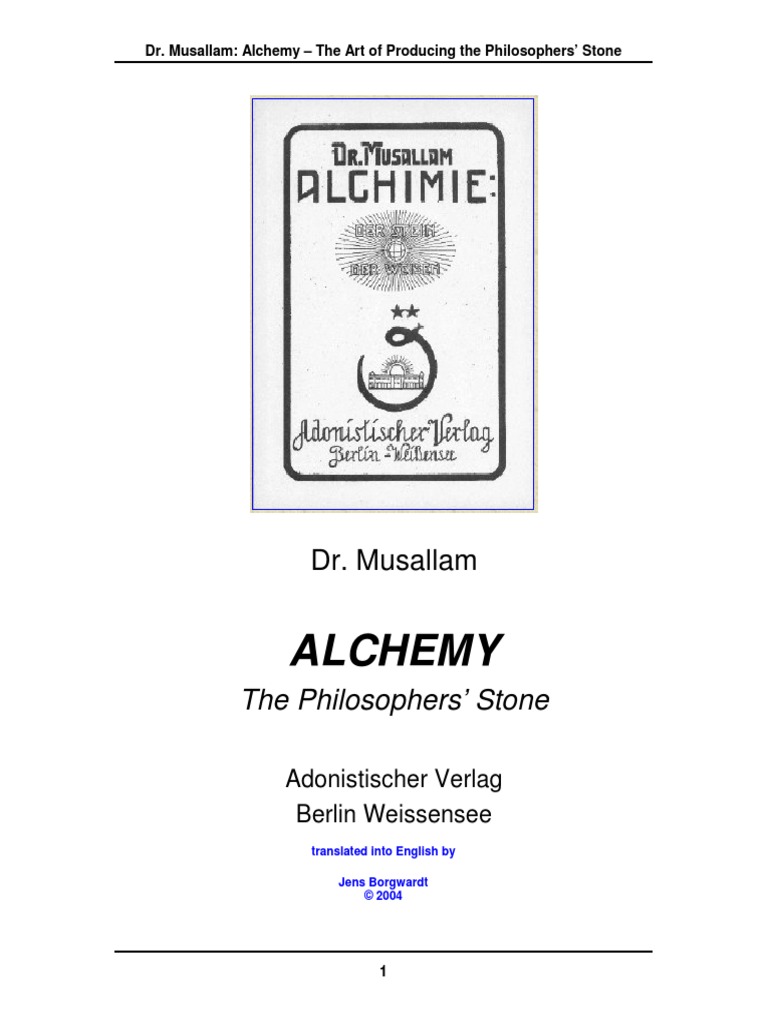 Alchemy DR Musallam | PDF | Hermes Trismegistus | Alchemy