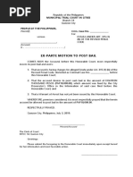 Motion To Reduce Bail Bond - DRAFT | PDF | Bail | Prosecutor