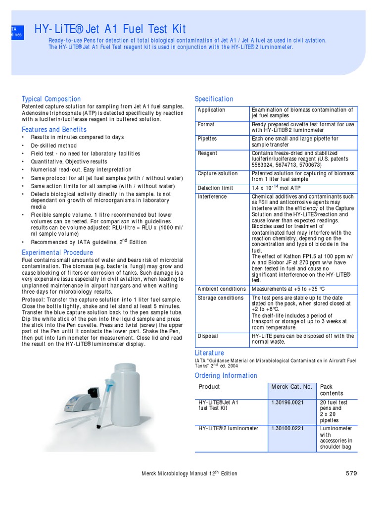 579-Hy-Lite Jet A1-130196 | PDF | Chemical Substances | Physical Sciences